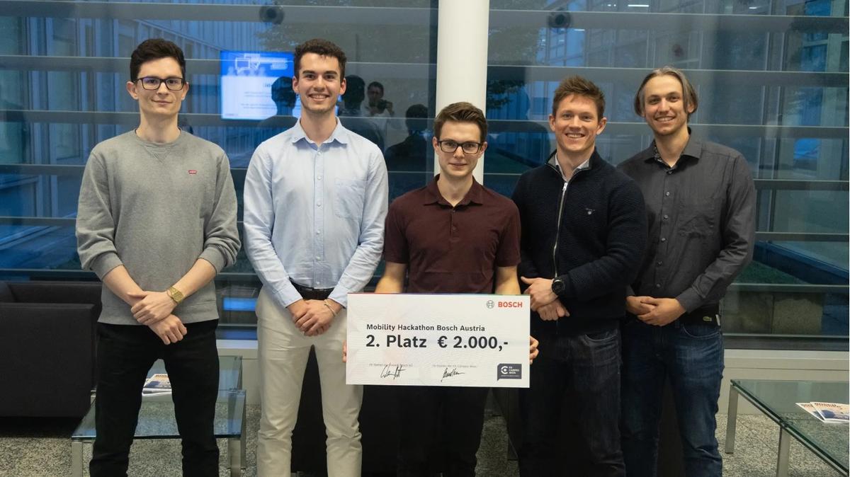 Bosch Mobility Hackathon: Studierende der FH Technikum Wien holten 2. Platz | FH Technikum Wien